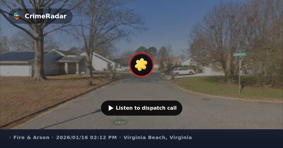 Fire crews respond to structure fire near Oakwood Ln, Virginia Beach VA ...