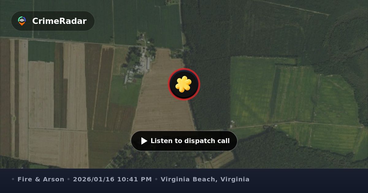 Crews check possible fire near Blackwater Road, Virginia Beach VA ...