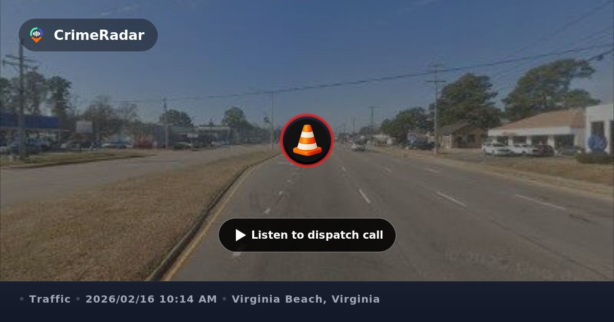 Traffic crash closes lanes on London Bridge Road, Virginia Beach VA ...