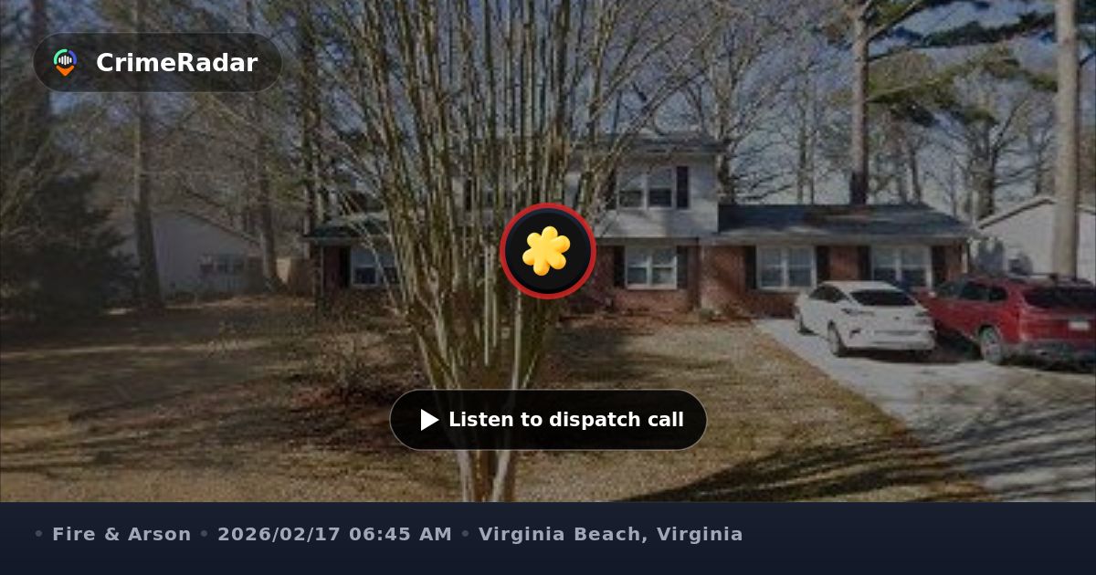 Reported house fire with no hazard found, Virginia Beach VA | CrimeRadar