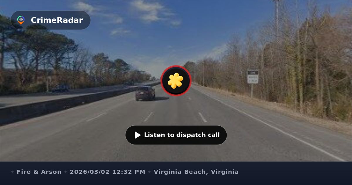 Traffic incident on I-264 eastbound, no fire reported, Virginia Beach ...
