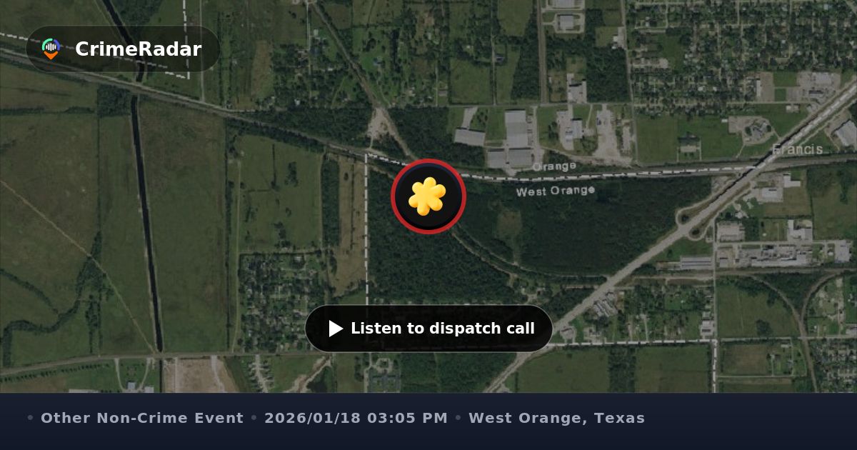 Officers respond to civil dispute near Pearson St, West Orange TX ...