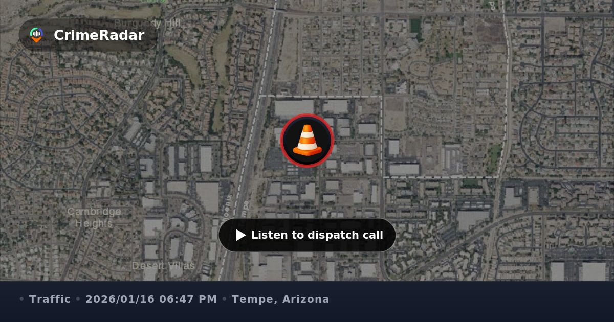 Hit and run investigated near Interstate 10, Tempe AZ | CrimeRadar