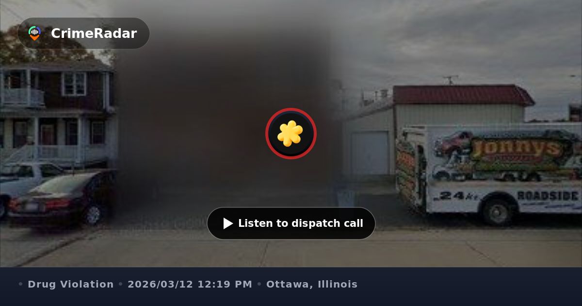 Police and medics respond to cocaine incident, Ottawa IL | CrimeRadar