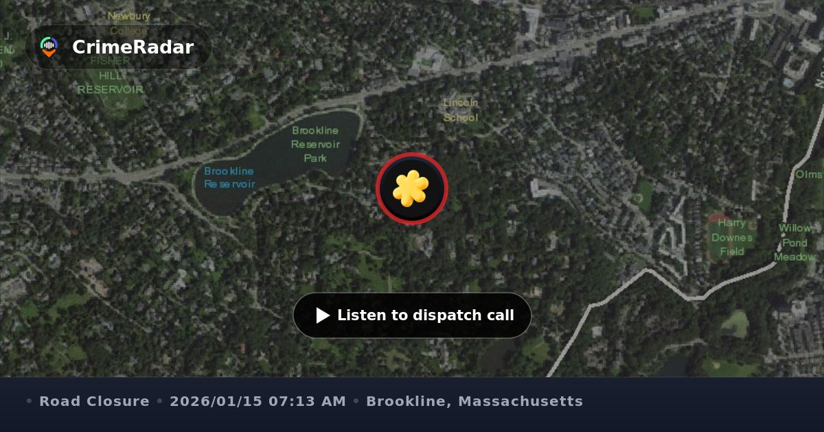 Lane closure for utility work on Warren Street, Brookline MA | CrimeRadar