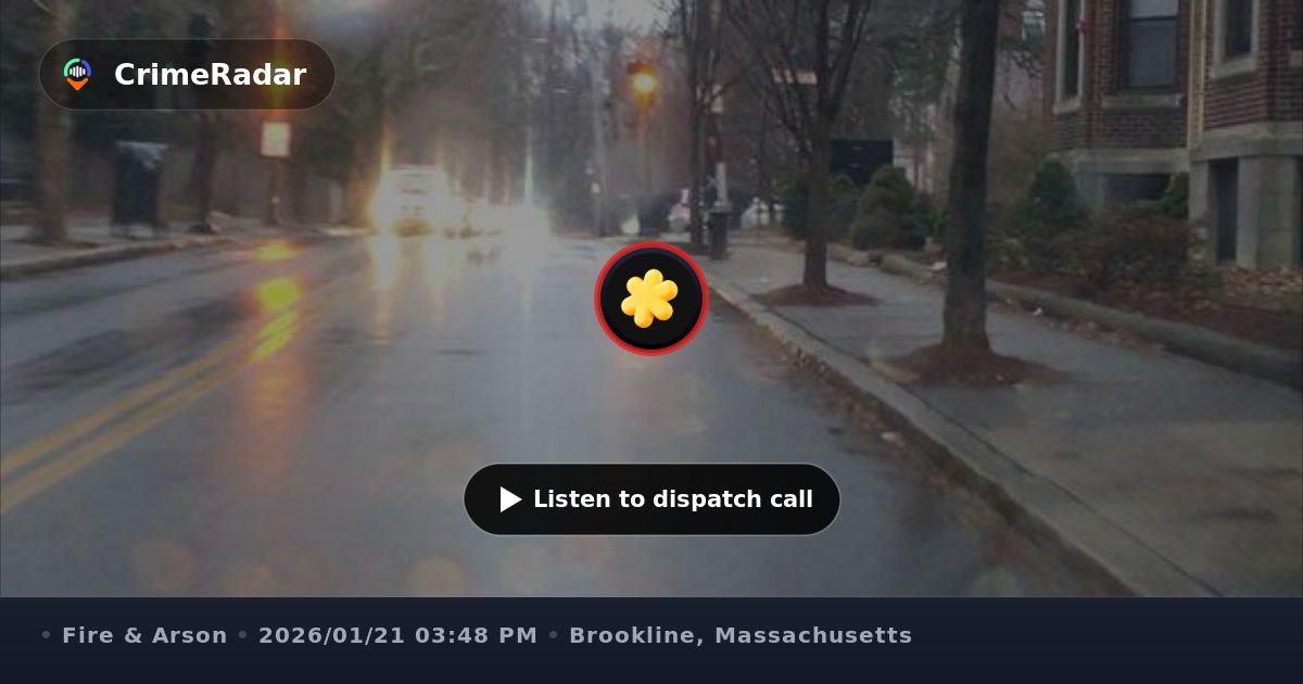 Fire crews respond to alarm near Beacon St, Brookline MA | CrimeRadar