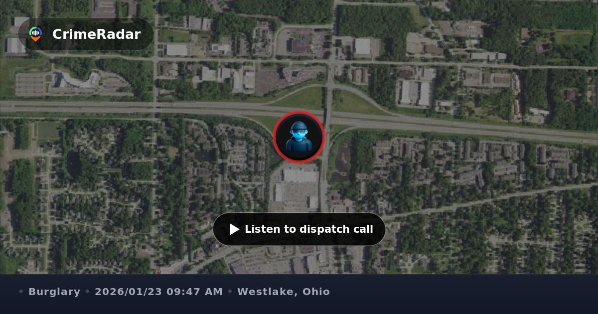 Alarm triggered at residence near Crestwood Crossing, Westlake OH ...