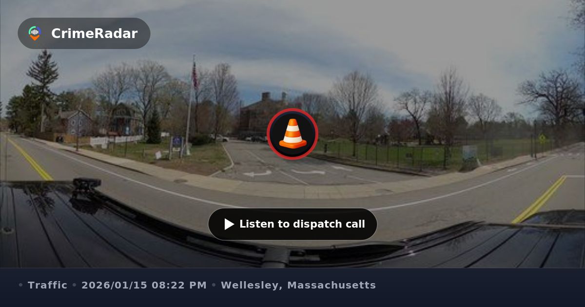 Traffic stop near Washington and Hillside roads, Wellesley MA | CrimeRadar