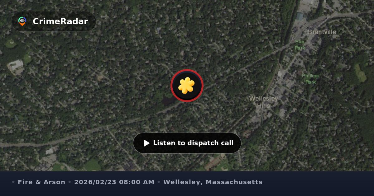Fire crews respond to incident at 10 Linden Street, Wellesley MA ...