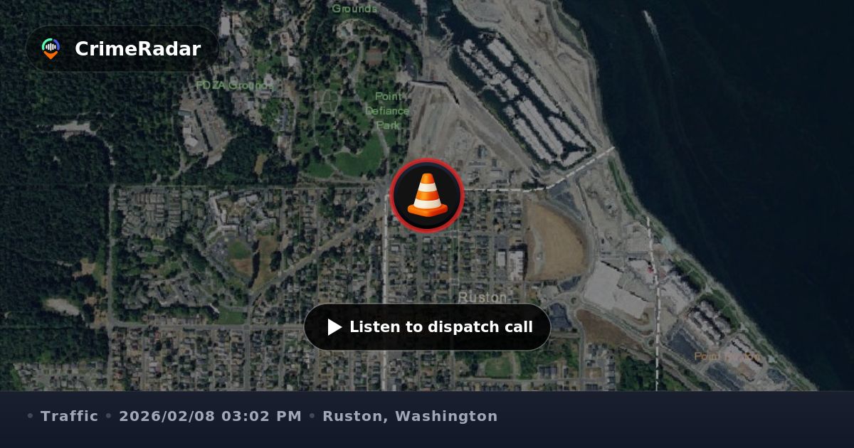 Traffic stop involving two unlicensed mopeds, Ruston WA | CrimeRadar