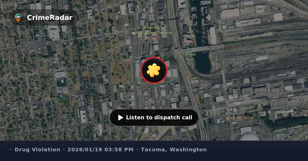 Possible drug activity near South Park, Tacoma WA | CrimeRadar