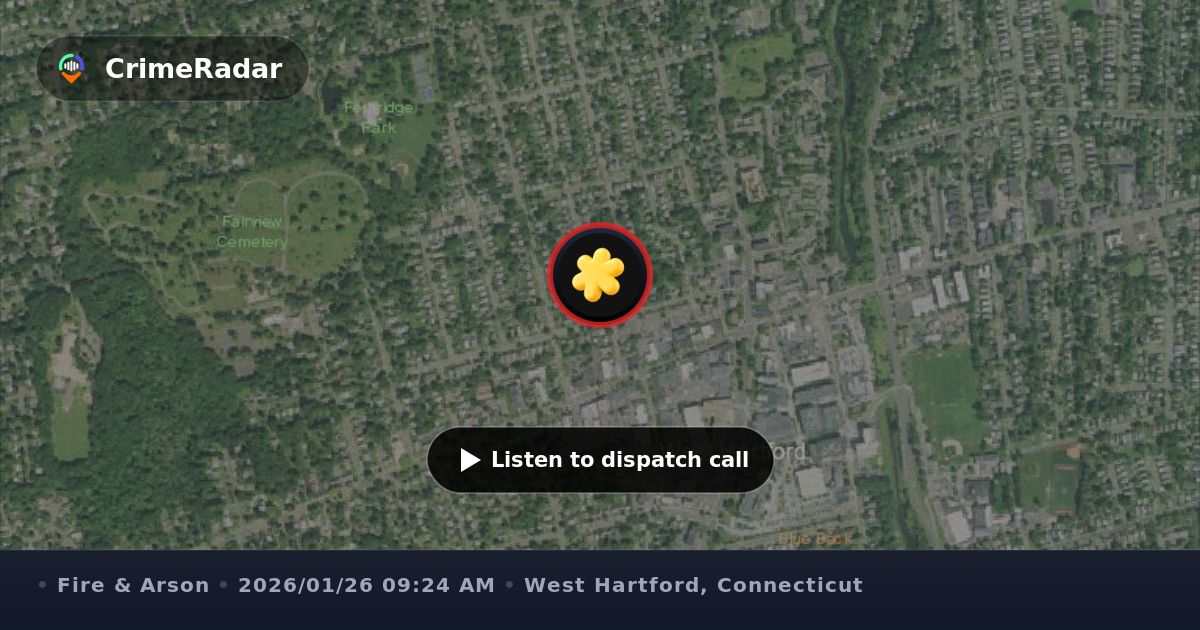 Fire crew checks CO alarm on Newport Ave, West Hartford CT | CrimeRadar
