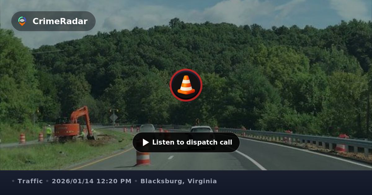 Traffic stop near South Main and US 460, Blacksburg VA | CrimeRadar