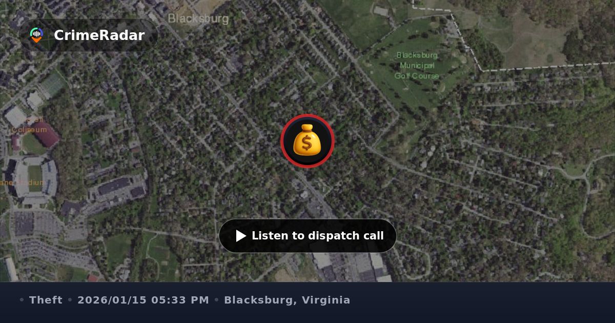 Possible purse theft near Main St market, Blacksburg VA | CrimeRadar