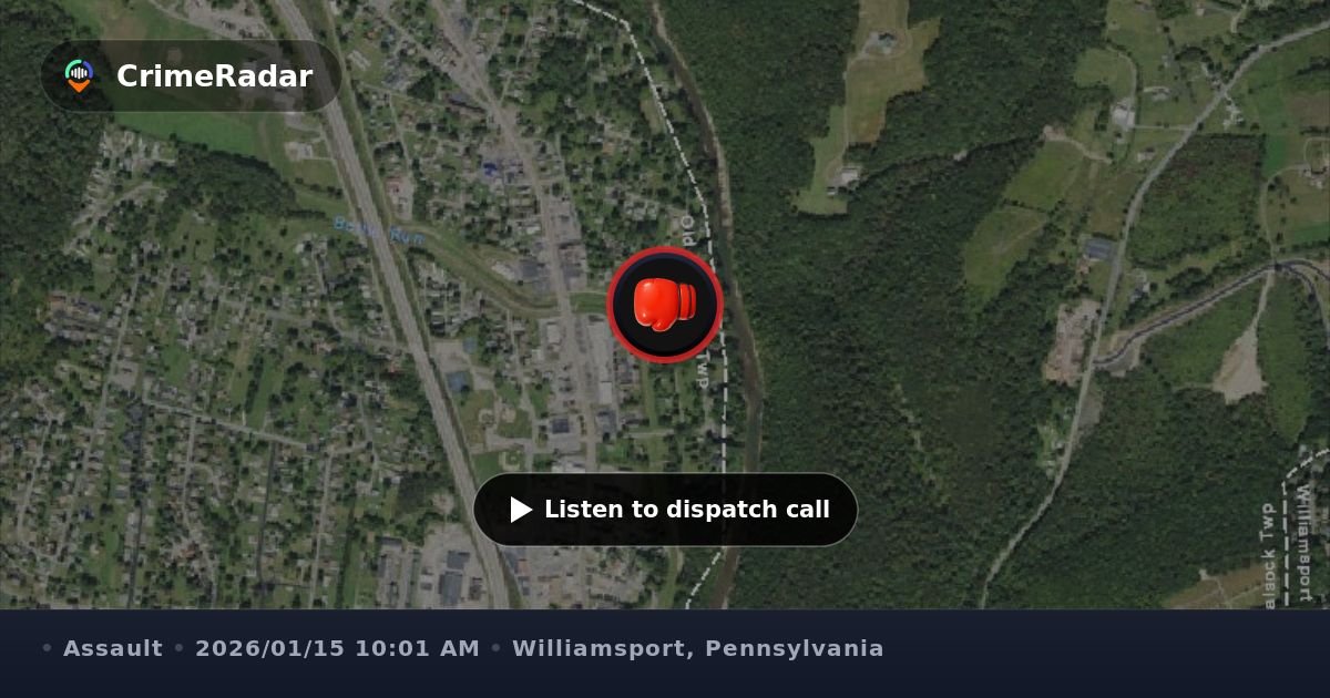 Possible assault involving elderly woman near Linwood Ave, Williamsport ...