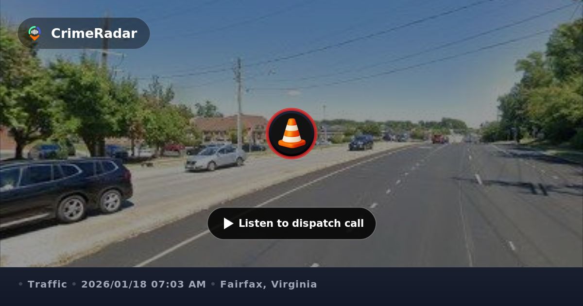 Crash with injury near Old Keene Mill Rd, Fairfax County VA | CrimeRadar
