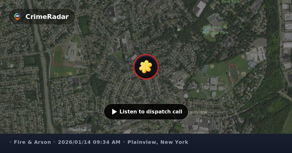 Fire contained outside Blue Angel Diner, Plainview NY | CrimeRadar