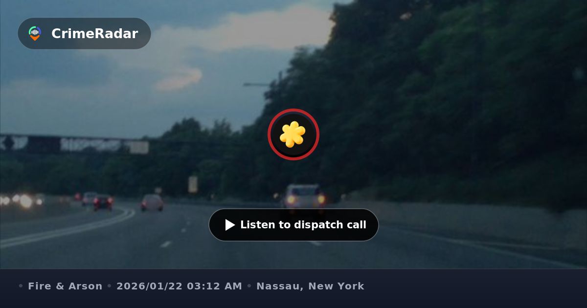 Vehicle fire on Long Island Expressway near Glen Cove Rd, Nassau County ...