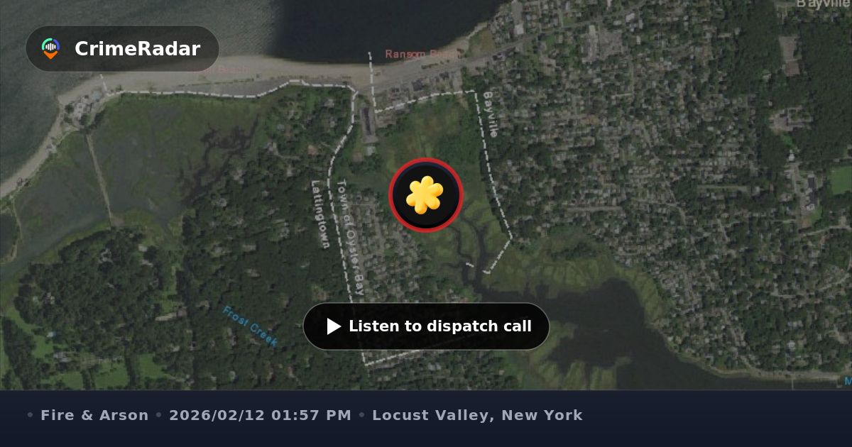 Fire alarm activation on George Street, Locust Valley NY | CrimeRadar