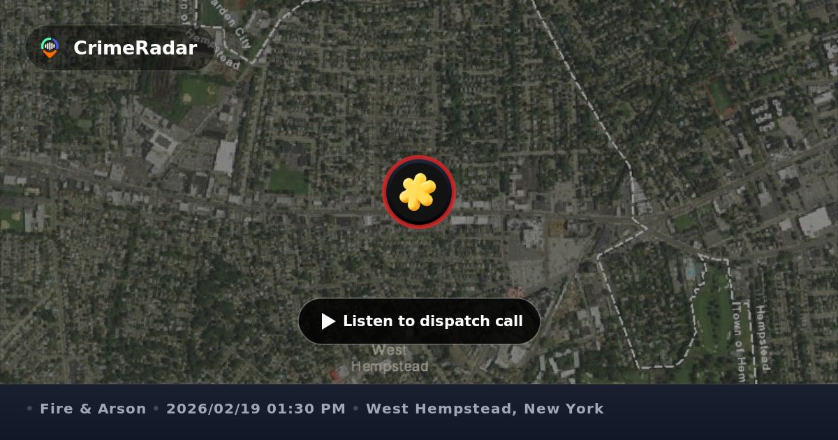 Commercial fire alarm at Laundry Palace, West Hempstead NY | CrimeRadar