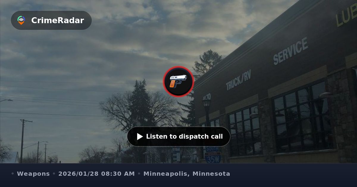 Possible armed occupants in SUV near I-35W & 46th St, Minneapolis MN ...