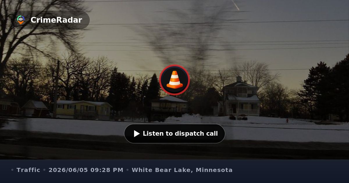 Traffic stop on southbound Highway 61 at Highway 96, White Bear Lake MN ...