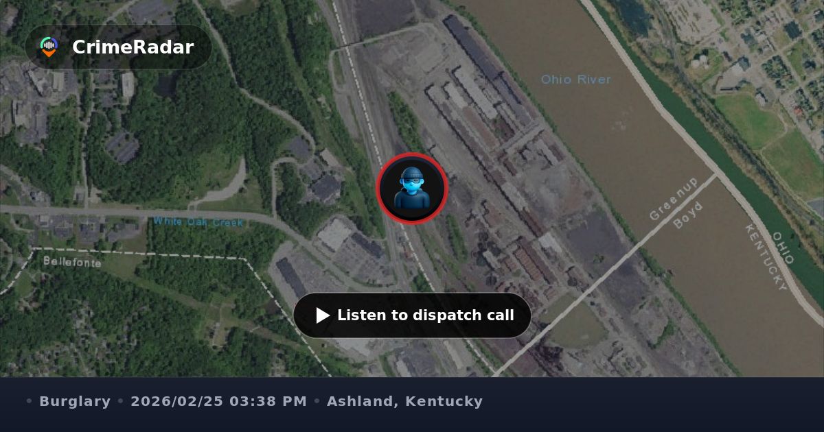 Burglar alarm at Spectrum building on Russell Road, Ashland KY | CrimeRadar