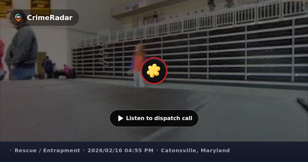 Person trapped in stalled elevator between floors, Catonsville MD ...