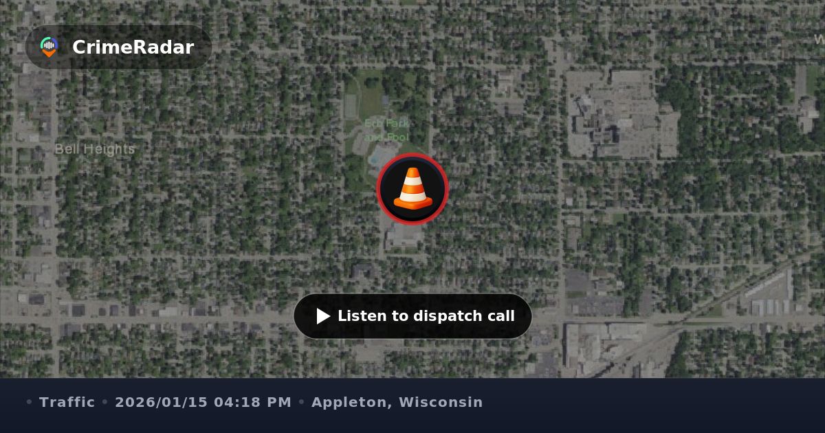 Traffic stop near Spring and Drew streets, Appleton WI | CrimeRadar