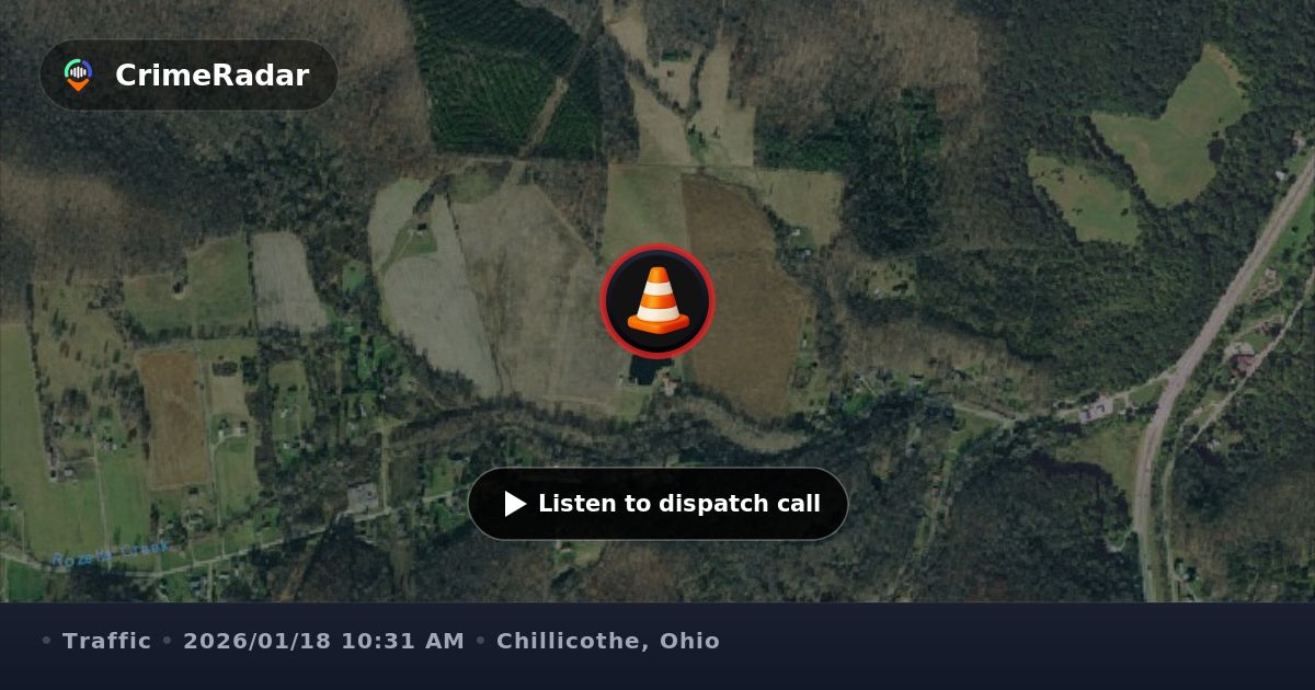 Driver flees crash near Rozelle Creek Rd, Chillicothe OH | CrimeRadar