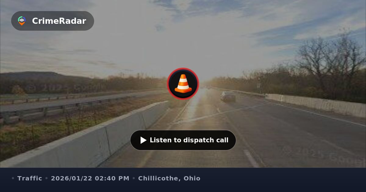 Crash on Route 35 off ramp near Bridge Street, Chillicothe OH | CrimeRadar