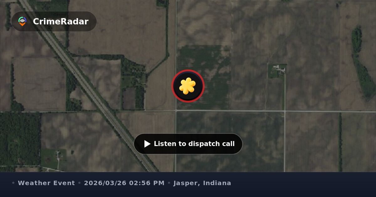 Pea-sized hail and heavy rain reported in Newton Township, Jasper ...