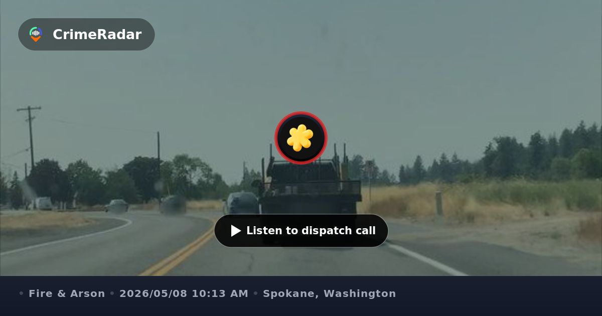 Small brush fire spreads to trees near parking lot, Spokane WA | CrimeRadar
