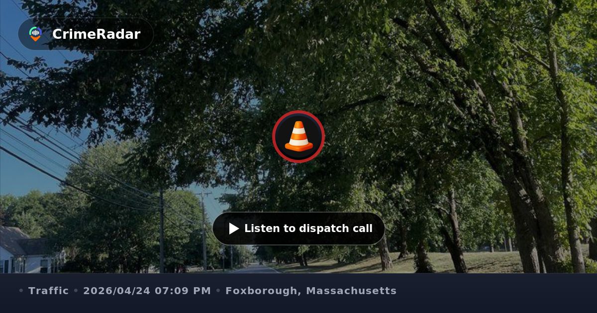 Officers search for reported erratic driver, Foxborough MA | CrimeRadar