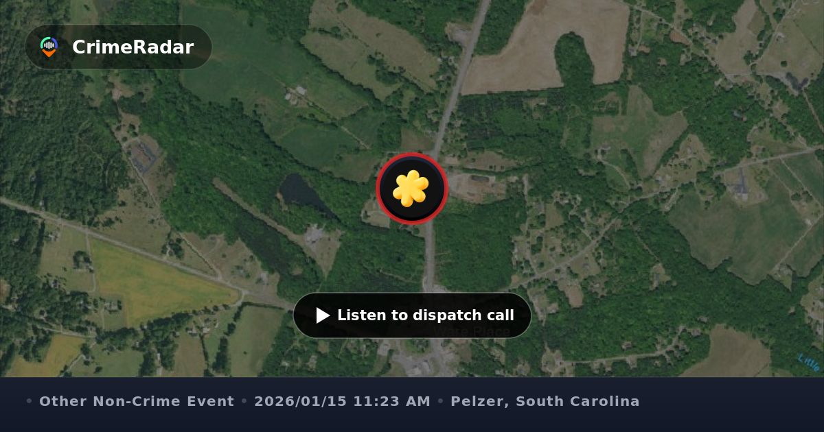 Fire crew assists citizen near Cooley Bridge Rd, Pelzer SC | CrimeRadar