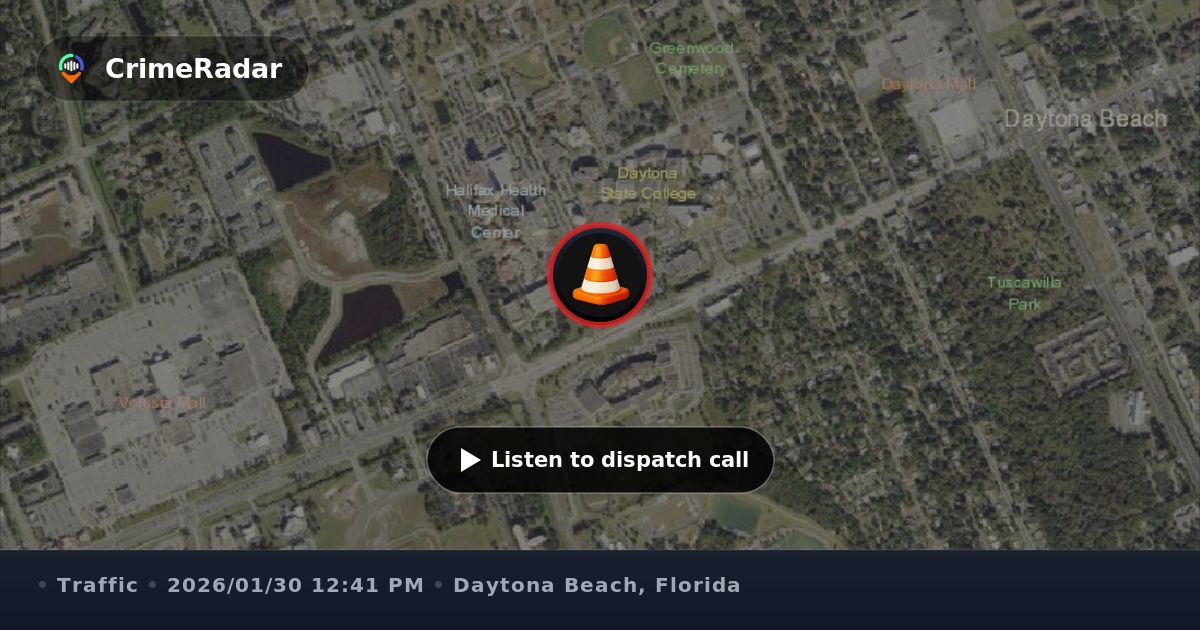Motorcycle crash reported near Clyde Morris Blvd, Daytona Beach FL ...