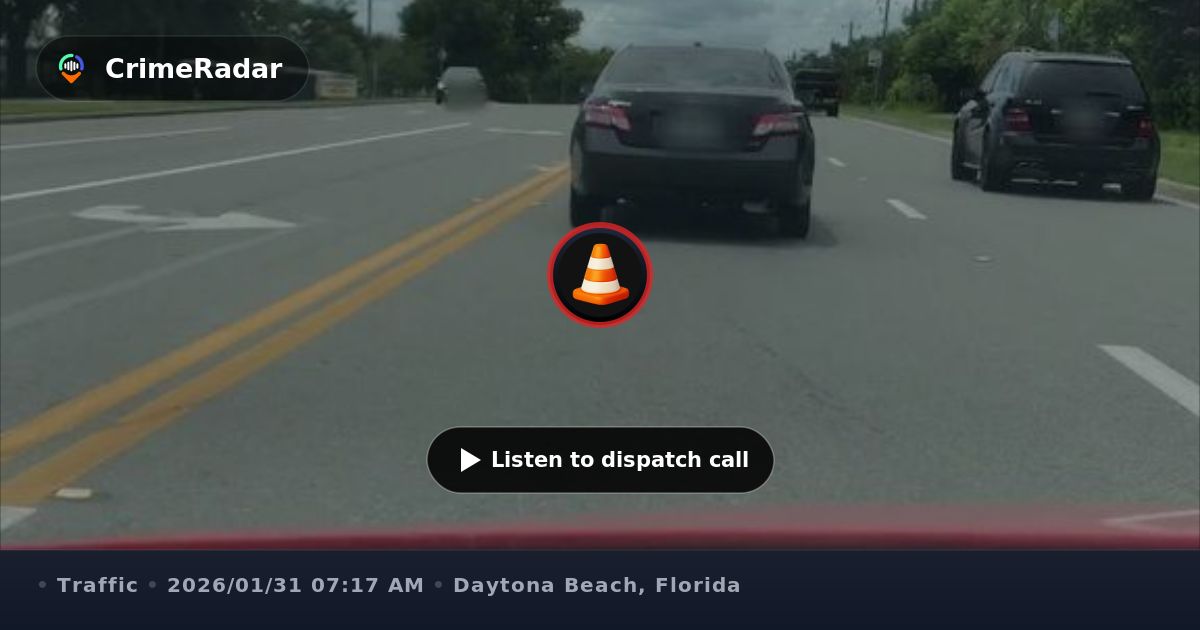 Minor vehicle crash at Dunn and White, Daytona Beach FL | CrimeRadar