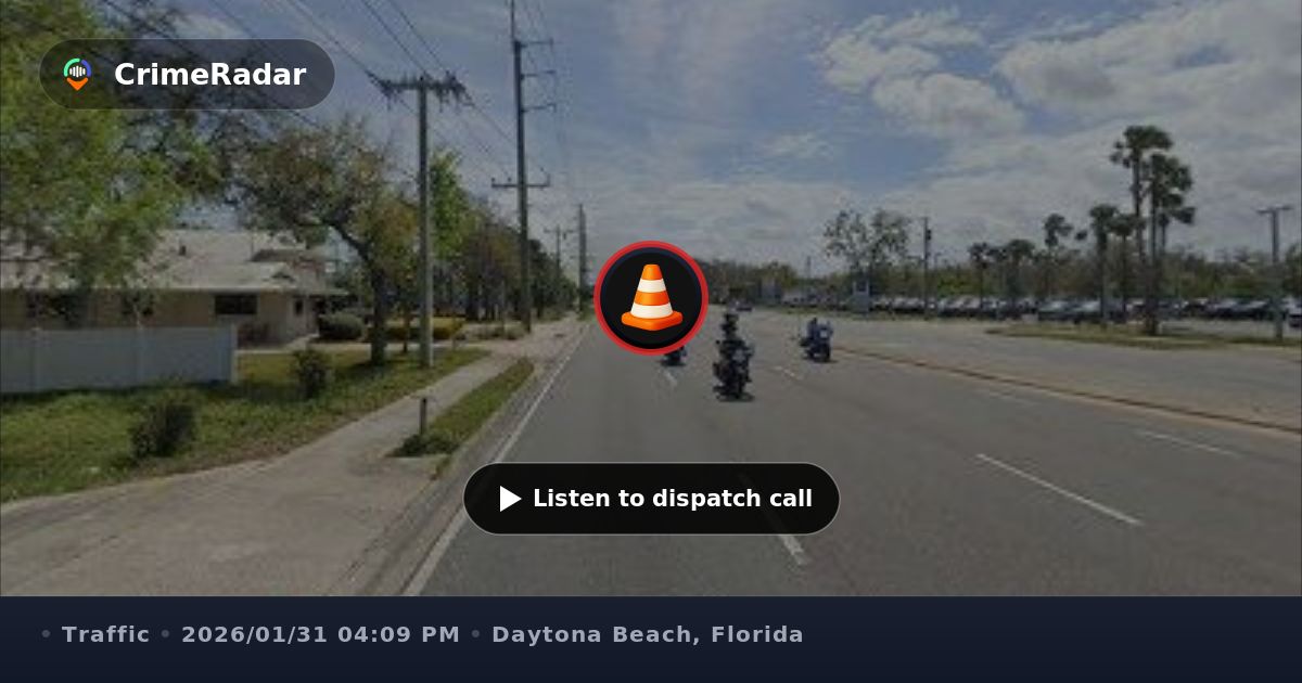 Traffic collision reported near North Nova Road, Daytona Beach FL ...