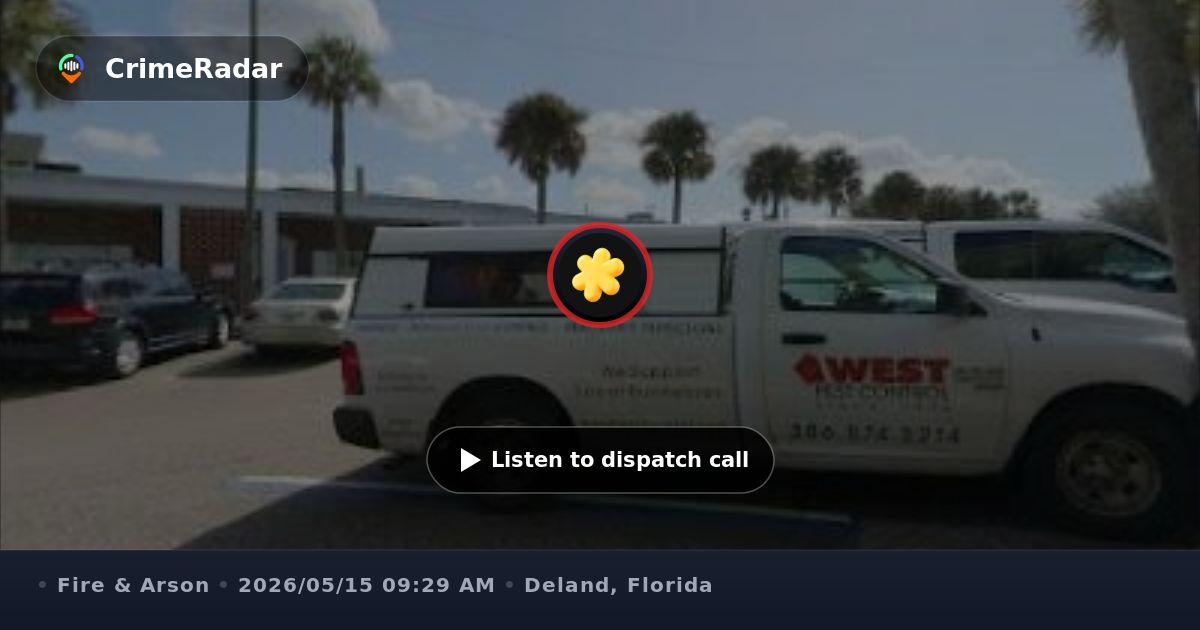 Vehicle fire on westbound I-4 near East New York Avenue, Deland FL ...