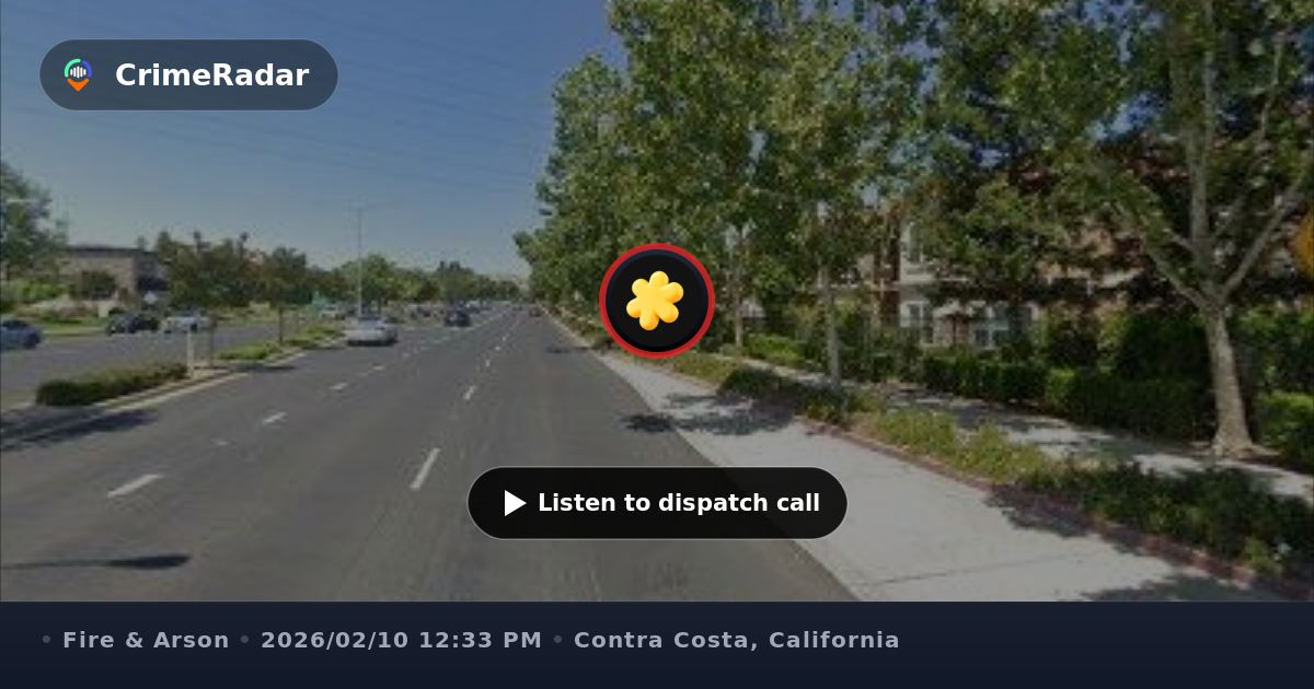 Vehicle fire with smoke on highway near Lone Tree, Contra Costa County ...