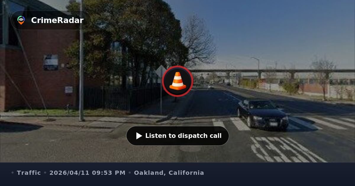 Solo vehicle crash on 98th Avenue, Oakland CA | CrimeRadar