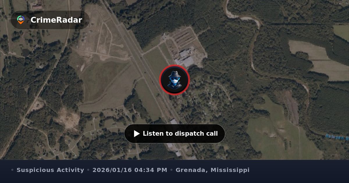 Possible panic alarm near Mississippi Ave, Grenada MS | CrimeRadar