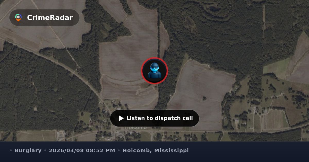 Burglar alarm at Dollar General in Holcomb, Holcomb MS | CrimeRadar