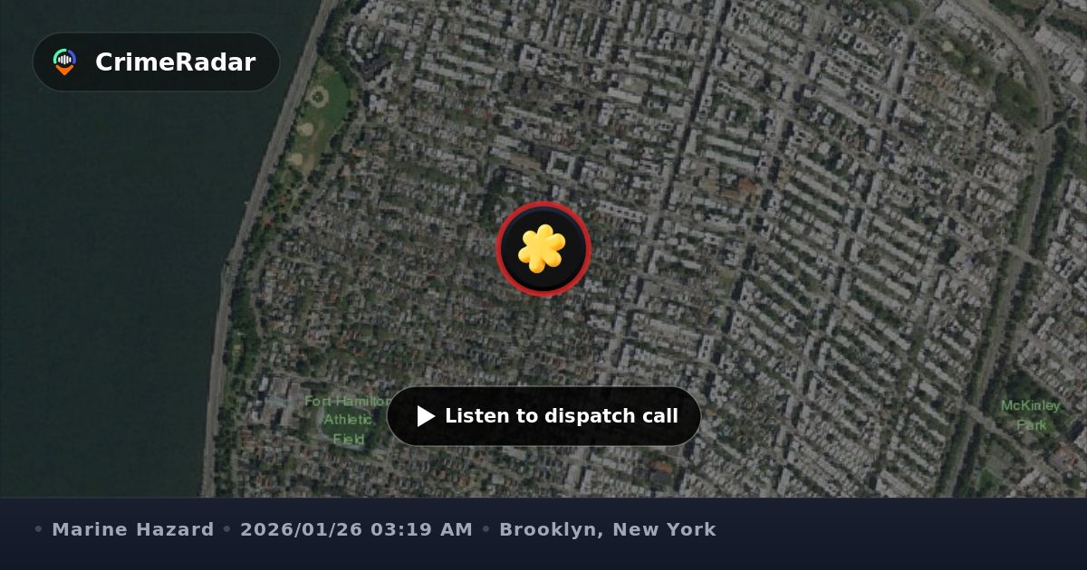 Metal spike found near Bay Ridge buoy, Brooklyn NY | CrimeRadar