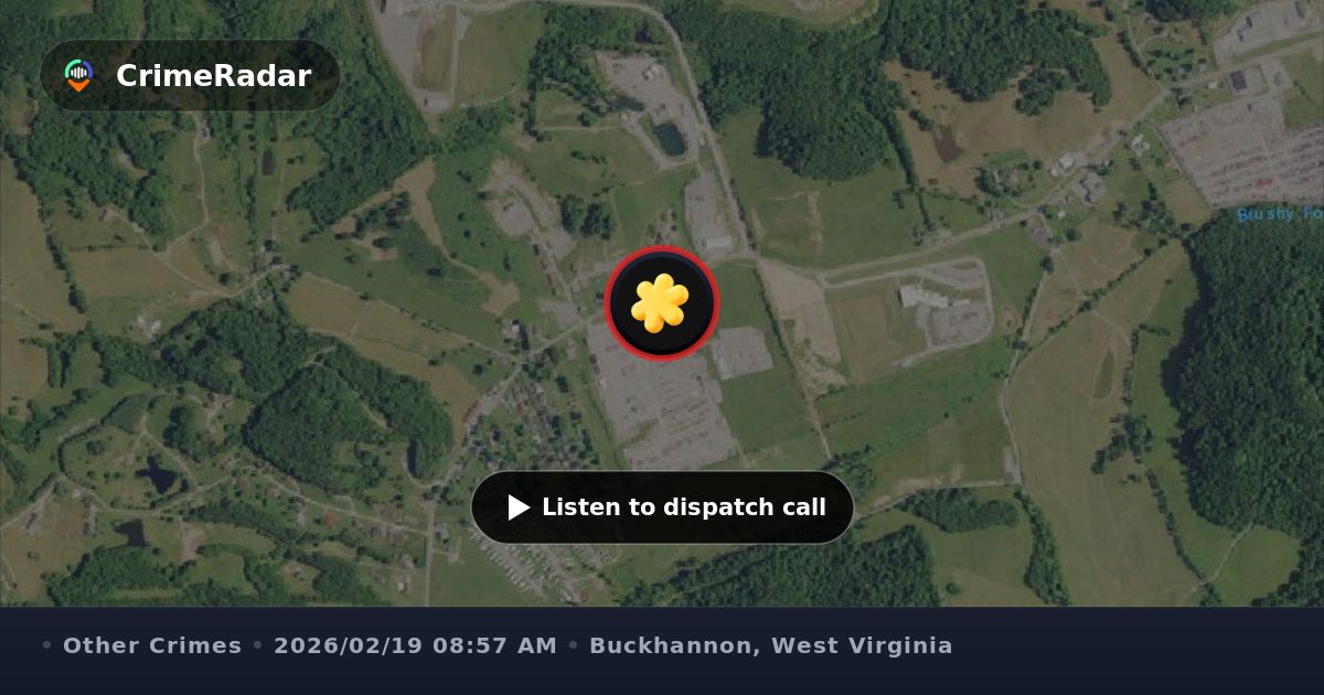 Officer follows up on loose dog report, Buckhannon WV | CrimeRadar