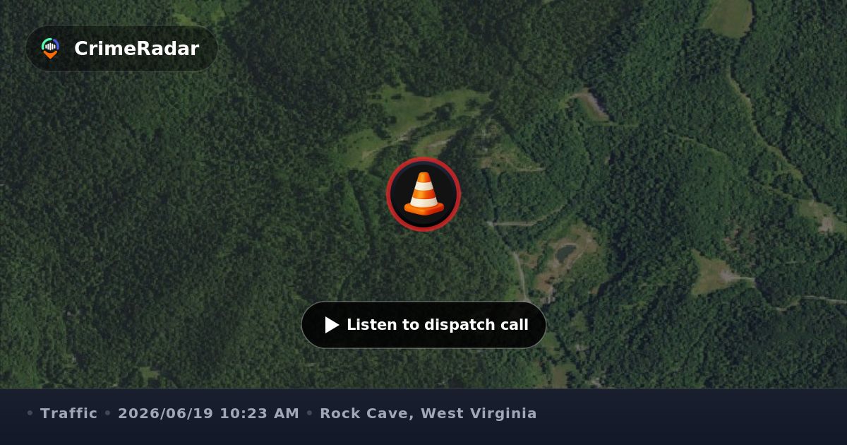 Crash with airbag deployment on Highway 33 west, Rock Cave WV | CrimeRadar