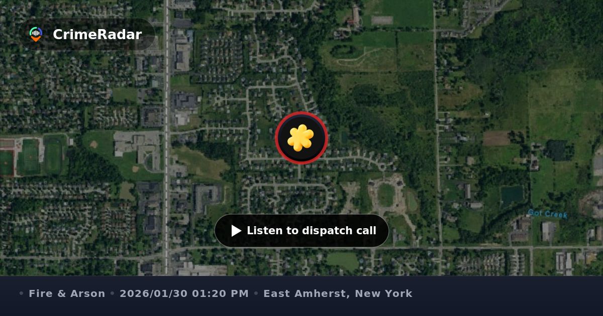 Burst pipe triggers emergency response at Roll Rd, East Amherst NY ...