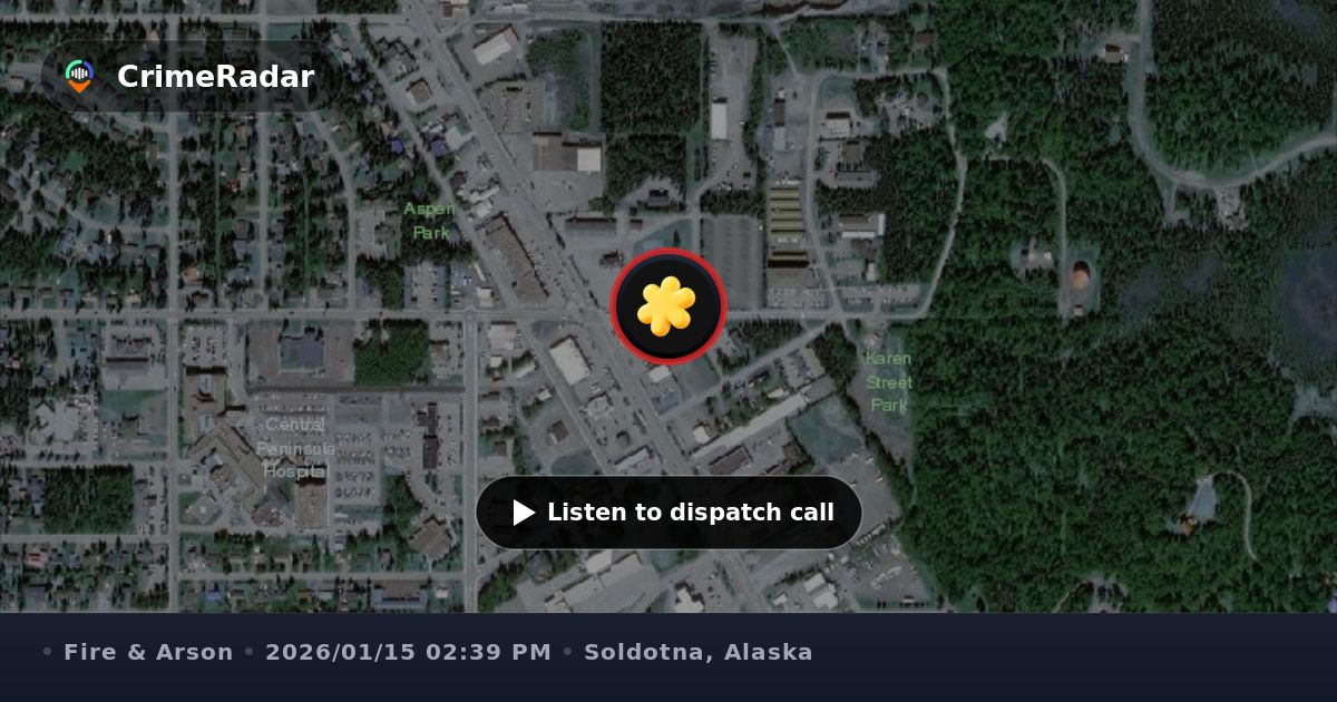 False commercial fire alarm on Kenai Spur Hwy, Soldotna AK | CrimeRadar