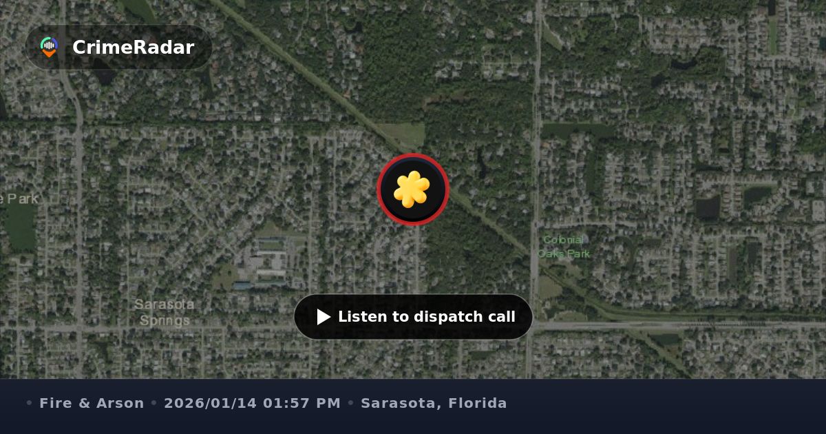 Fire crews address small backyard fire near Java Plum Ave, Sarasota FL ...