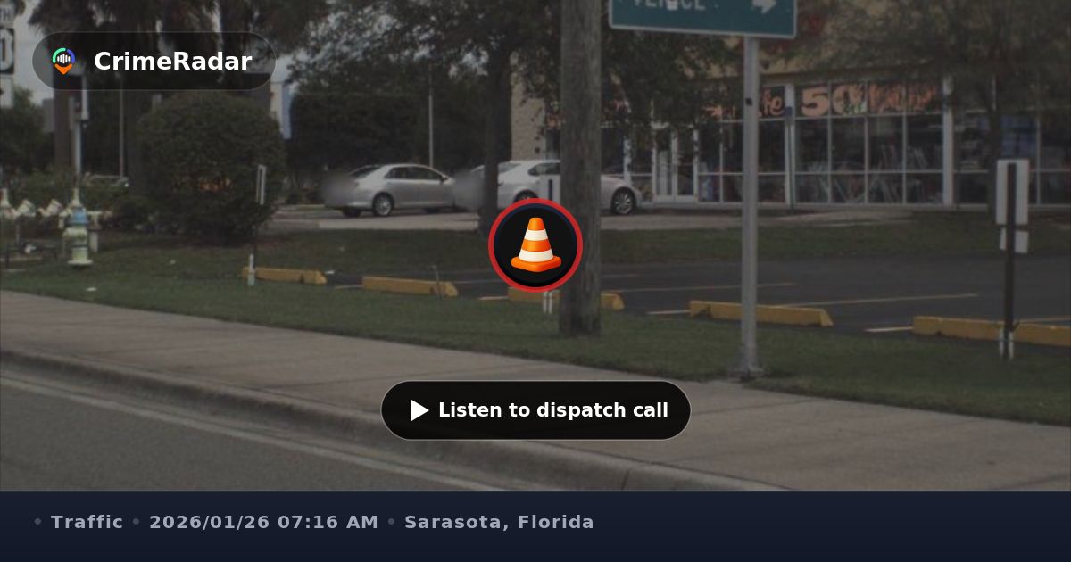 Two-vehicle crash near Stickney Point Rd, Sarasota County FL | CrimeRadar